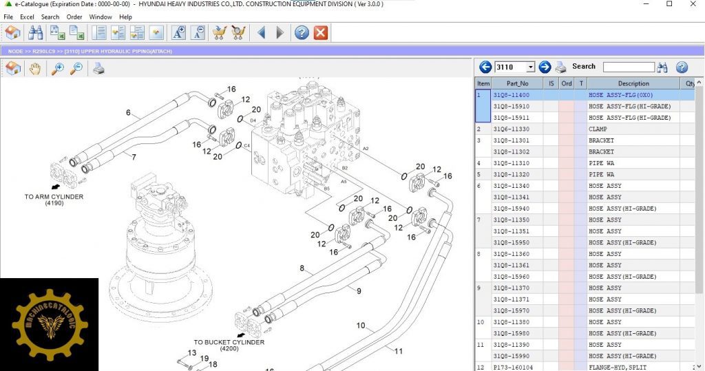Hyundai Robex Electronic Parts Catalog HCE e-Catalogue [ VmWare ]
