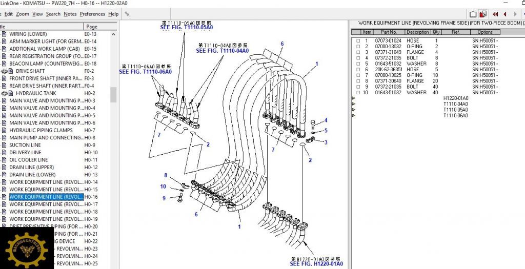 Komatsu Linkone EUROPE CSS EPC [07.2021] Spare Parts Catalog