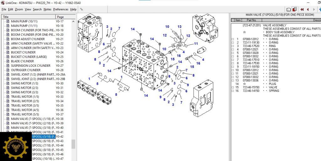 Komatsu Linkone EUROPE CSS EPC [07.2021] Spare Parts Catalog