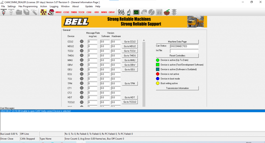 BELL CanComm Dealer v5.07 [Diagnostic Tool] – Machine Catalogic
