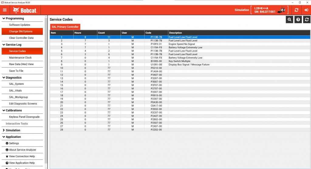 Bobcat Service Analyzer V92.16 Diagnostic Software