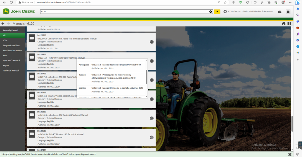 John Deere Service Advisor 5.4.44 (Construction & Forestry) | Nexiq USB ...