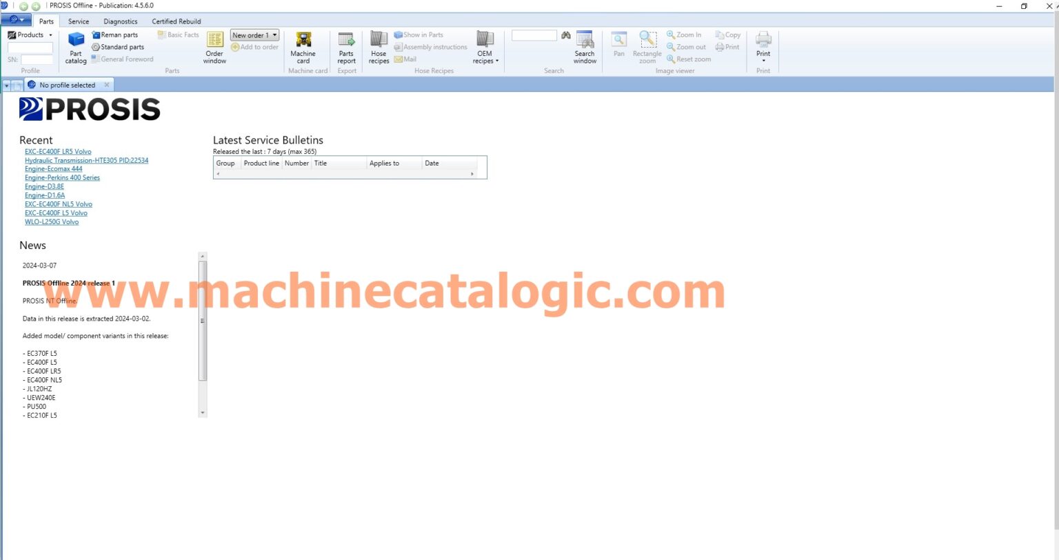 VOLVO PROSIS 2026 Service & Parts (12.25 Latest Version) – Machine ...