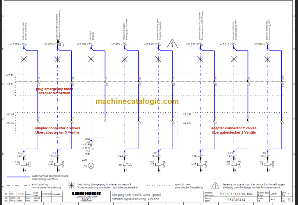 LIEBHERR HS855 HD TECHNICAL INFORMATION