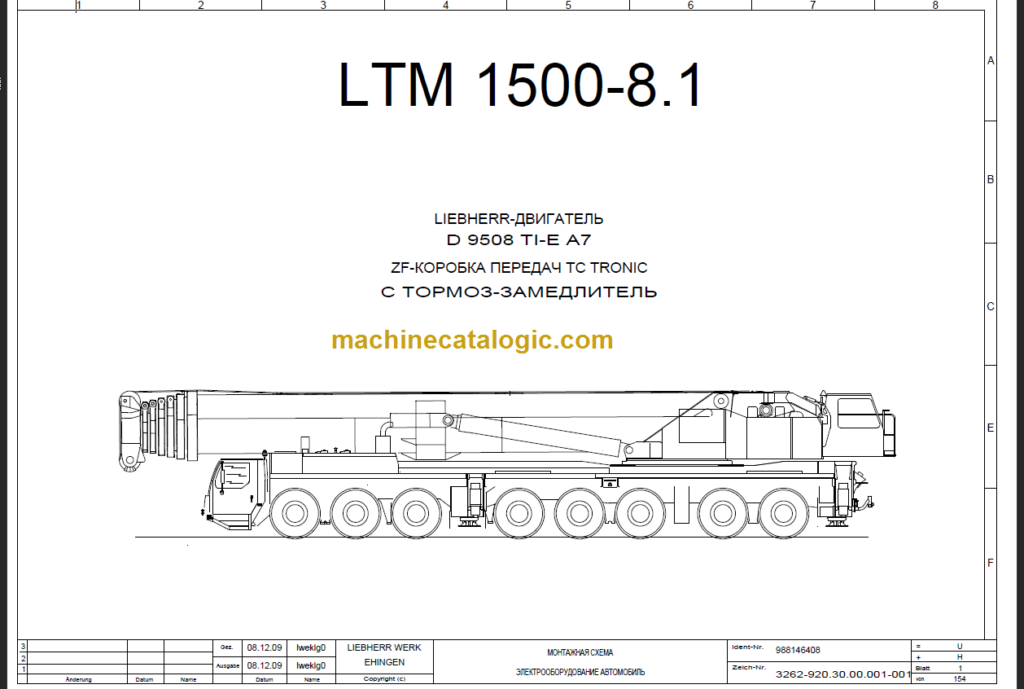 LIEBHERR LTM1500 8.1 – Machine Catalogic
