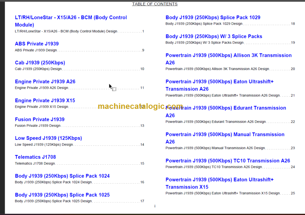 NAVISTAR LT-RH-LONESTAR INTERACTIVE SCHEMATICS – Machine Catalogic