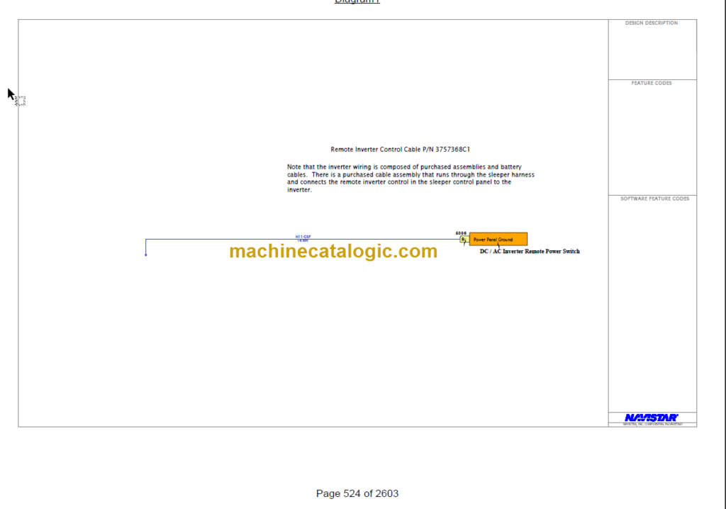 NAVISTAR LT-RH-LONESTAR INTERACTIVE SCHEMATICS – Machine Catalogic