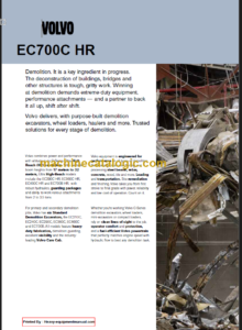 Volvo EC700C HR Service Manual PDF