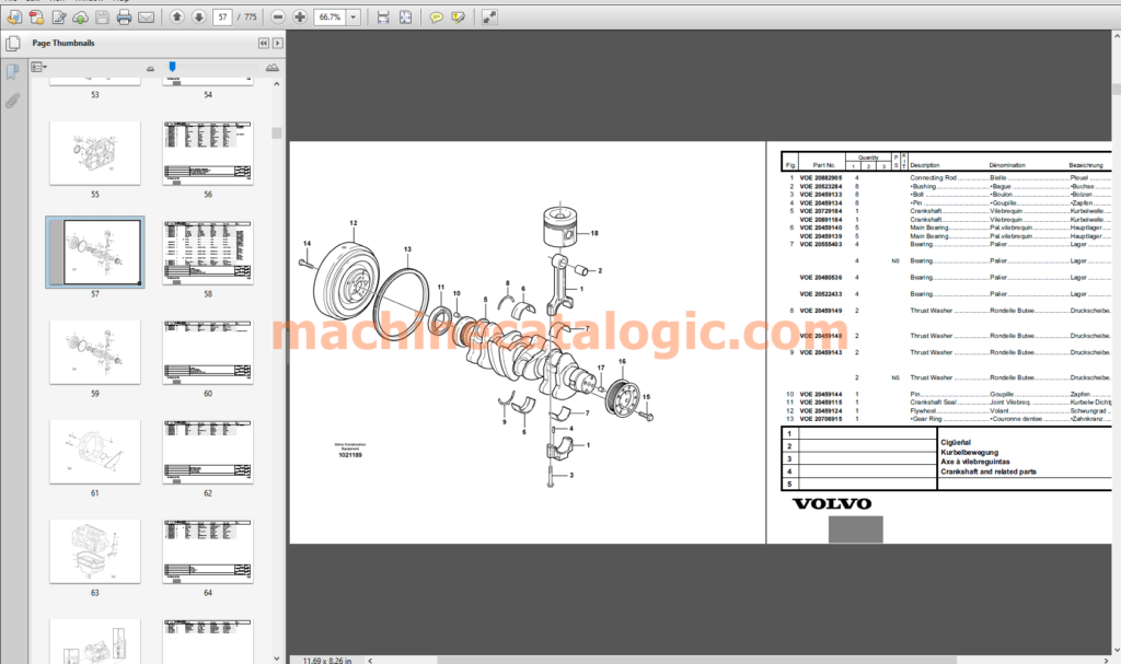 Volvo Service Repair - Parts Manual PDF 2023 (Volvo Heavy Equipment) 91 ...