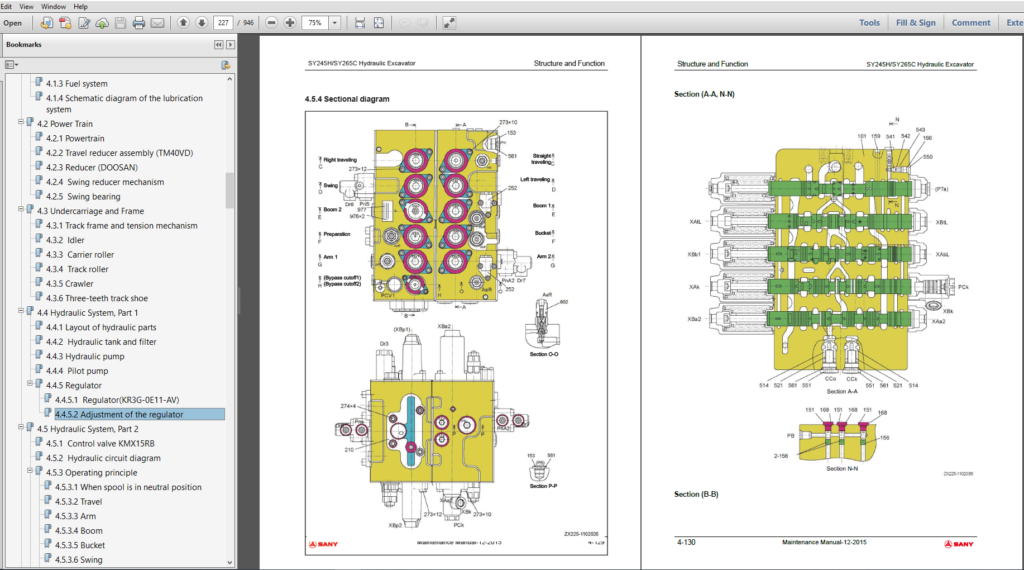 SANY Service & Parts & Maintenance Manual Full PDF SET 2023 – Machine ...