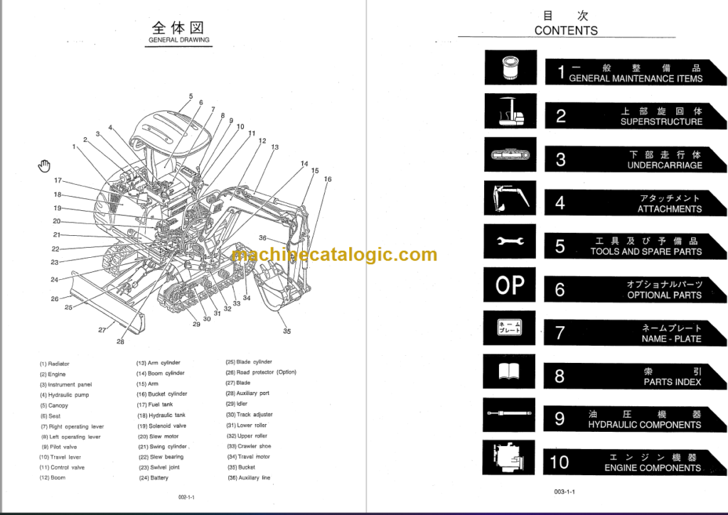 KOBELCO SK025-2 PARTS MANUAL – Machine Catalogic