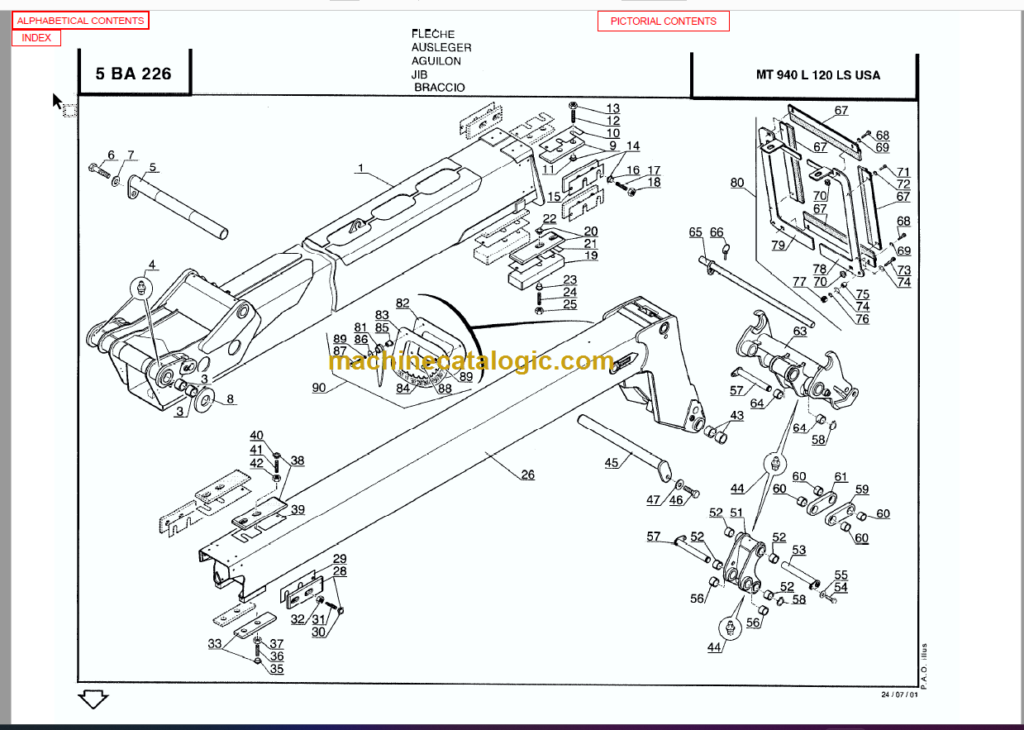 Manitou MT 940L 120LS Parts Manual – Machine Catalogic