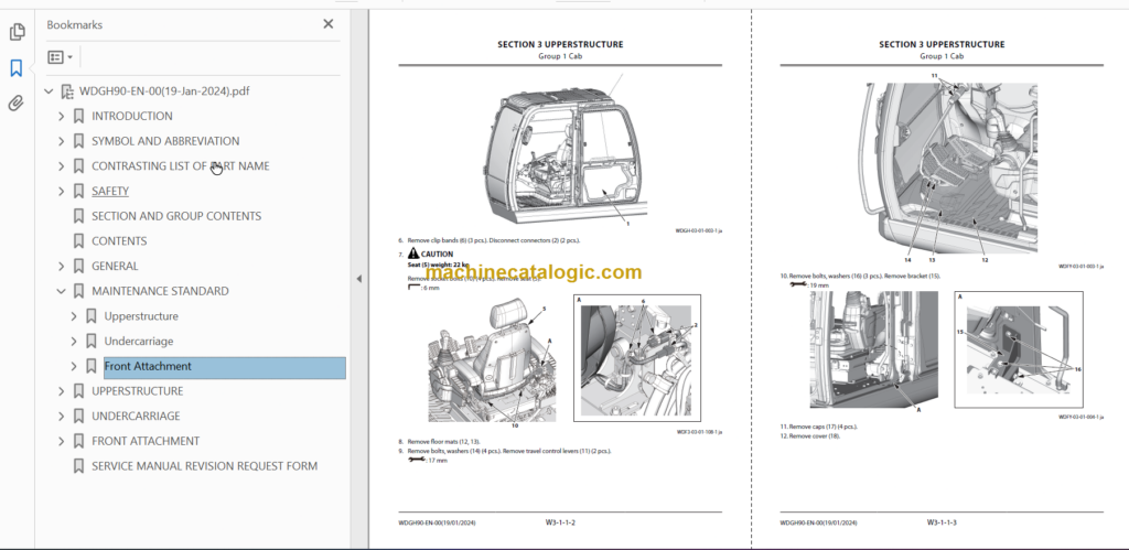 Hitachi ZX350-7G Technical and Workshop Manual
