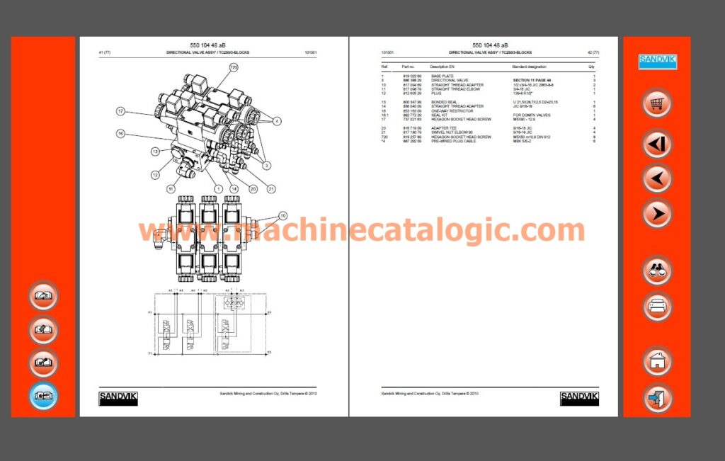 Sandvik DL430-7C Drilling Rig Service and Parts Manual, Operator's and Maintenance Manual