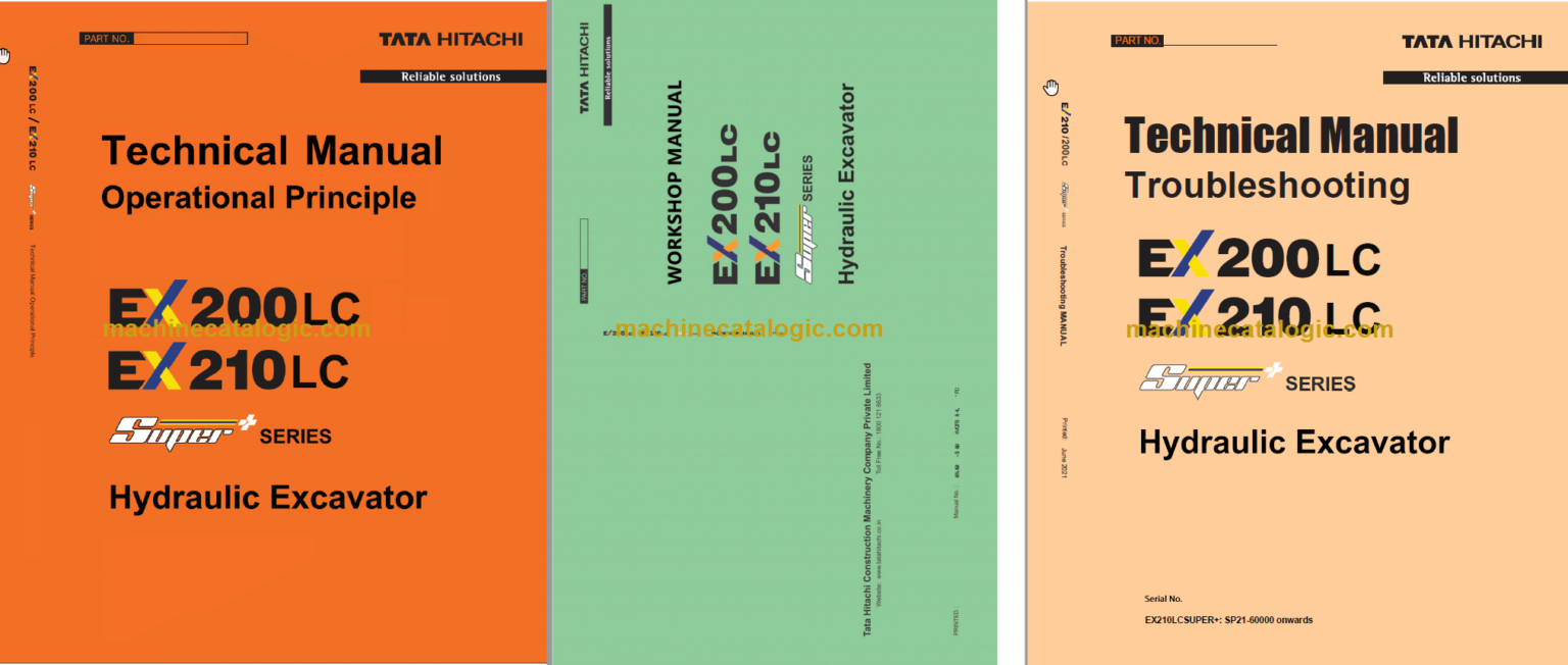 TATA Hitachi EX200LC Super+ Technical and Workshop Manual