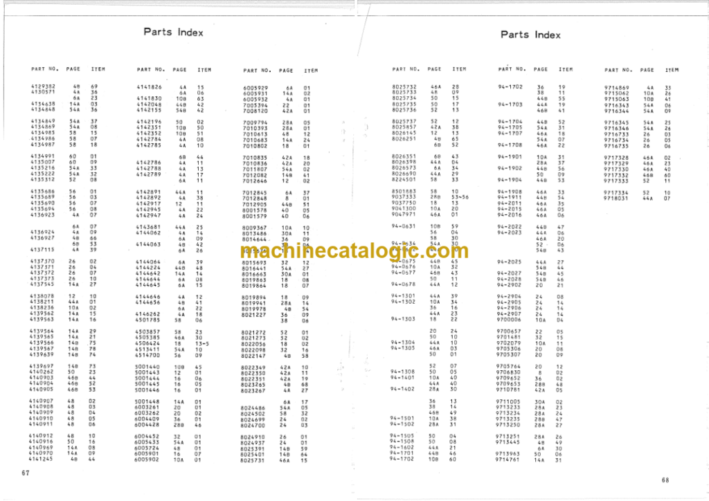 Hitachi PD100-80R Leader Rotating Type Pile Driver Parts Catalog ...