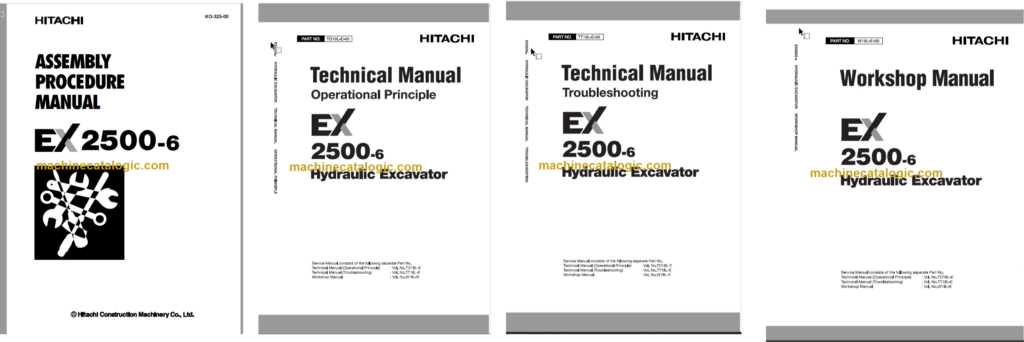 Hitachi EX2500-6 Hydraulic Excavator Technical and Assembly Procedure ...