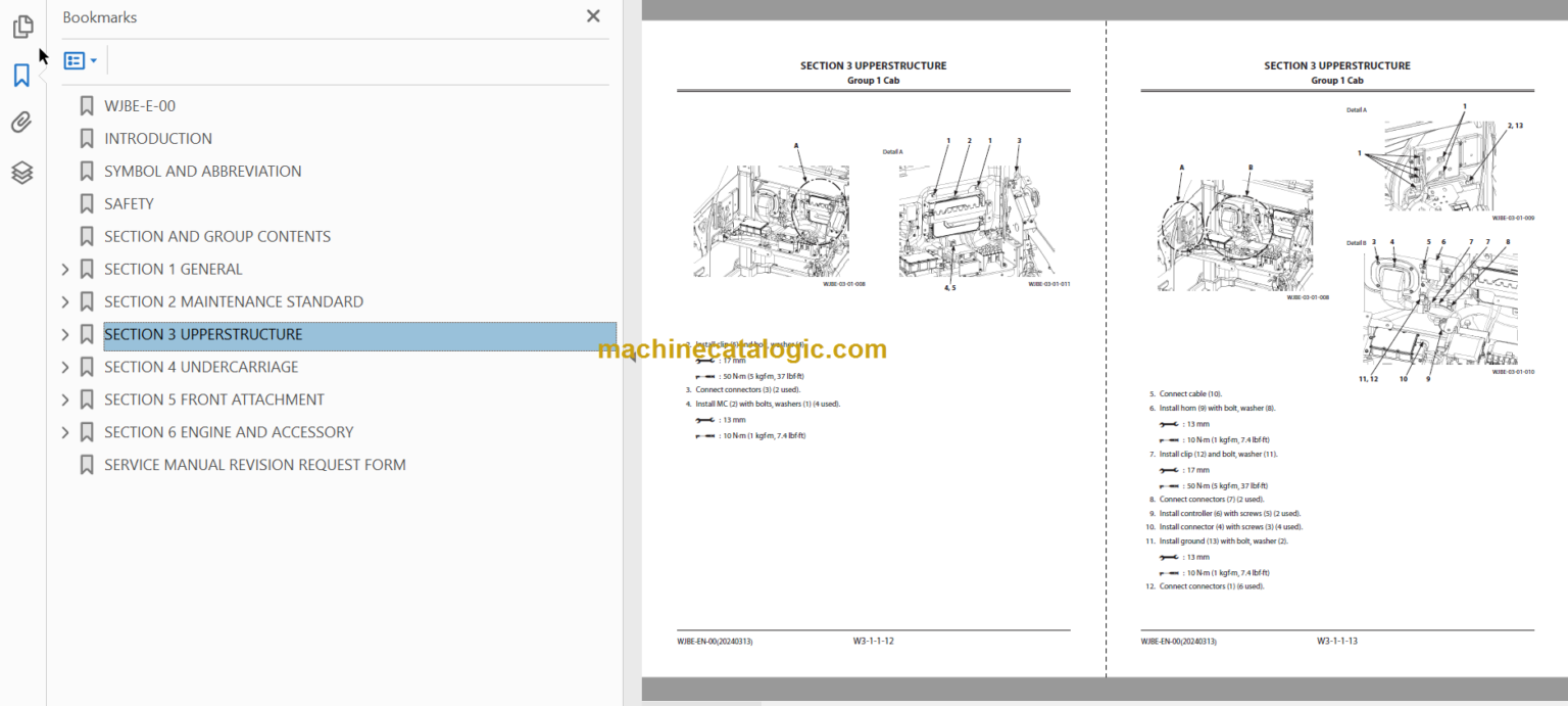 Hitachi ZX870-5G ZX870LC-5G ZX870H-5G ZX870LCH-5G ZX870LCR-5G Technical ...