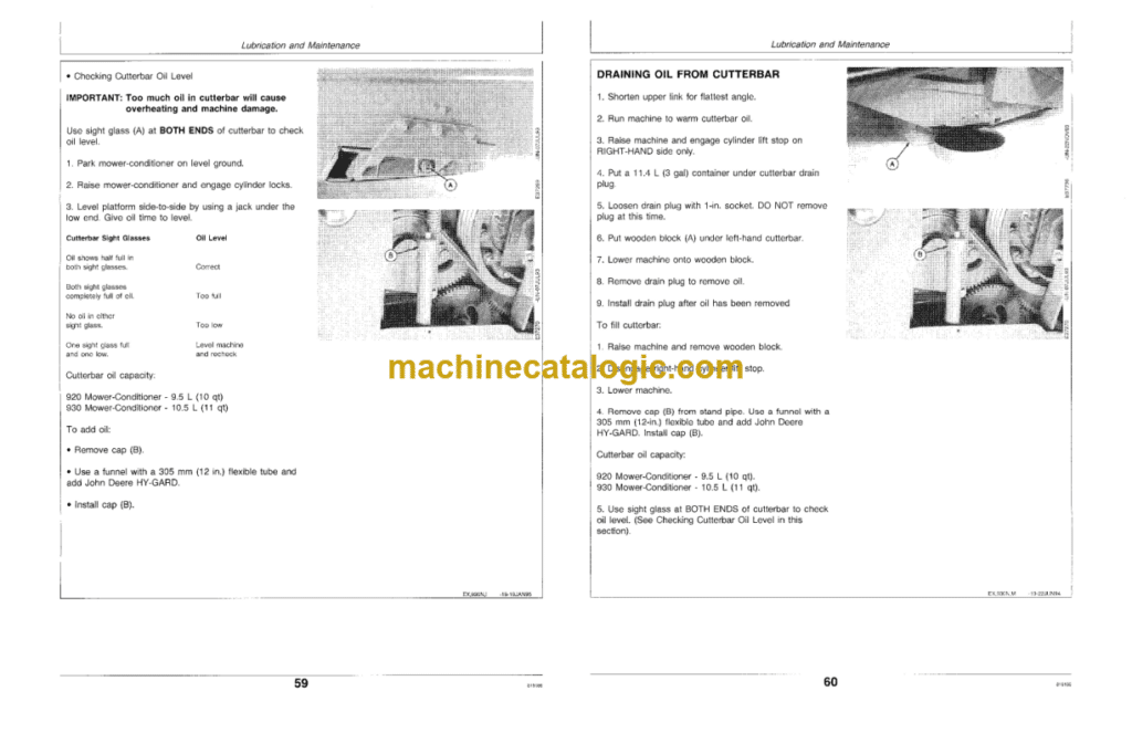 John Deere 920 and 930 Rotary Roll Mower-Conditioners Operator's Manual ...