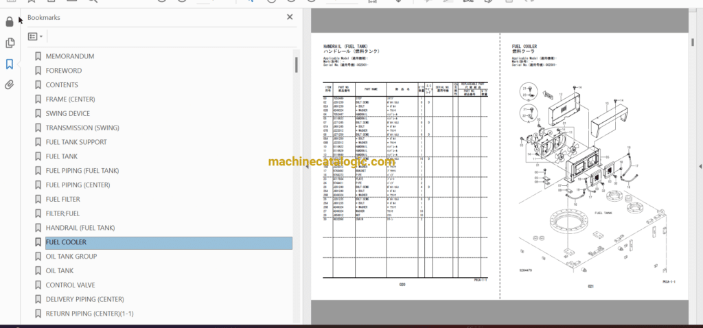 Hitachi EX5600-6 Hydraulic Excavator Full Parts Catalog