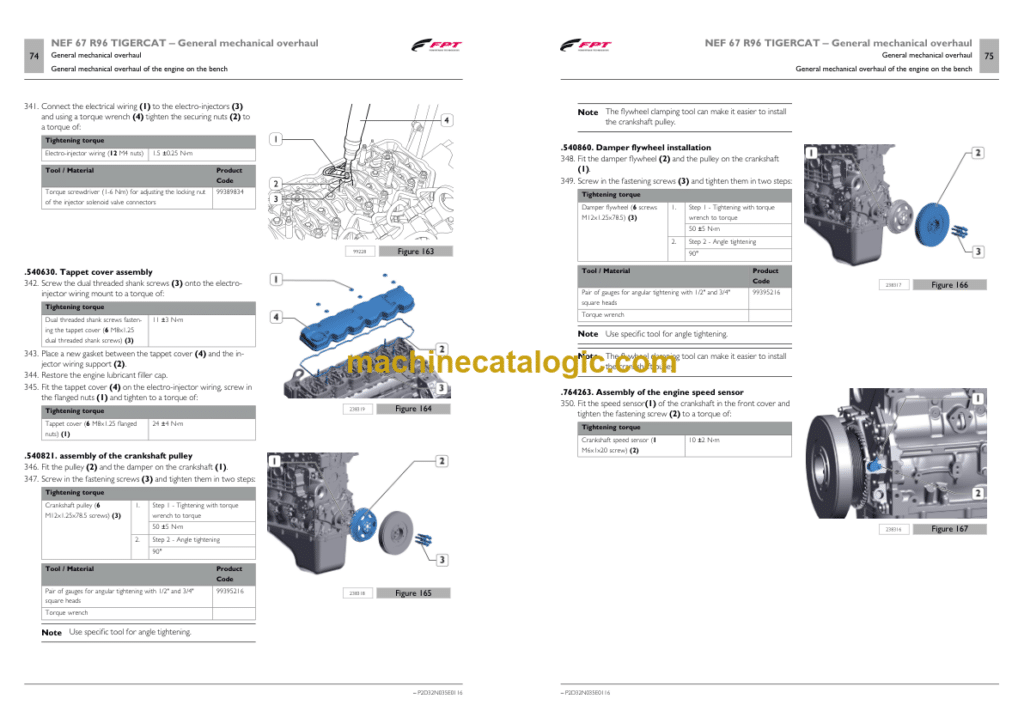 Tigercat FPT N67 Tier 2 Engine Service and Repair Manual (60217A)