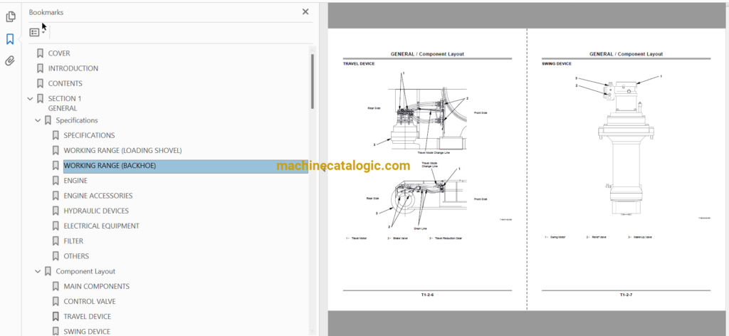 Hitachi EX3600-5 Excavator Technical and Workshop Manual – Machine ...