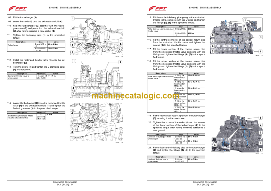 Tigercat FPT N67 Stage V Engine Service and Repair Manual (63259A ...