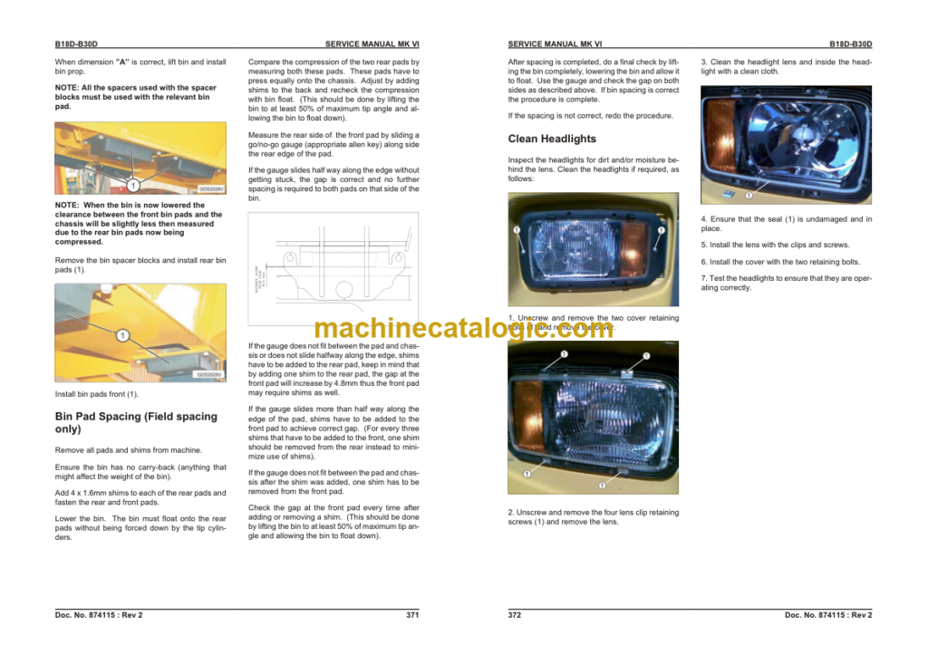 Hitachi B18D, B20D, B25D, B30D BELL Articulated Dump Truck Small ADT Mk ...