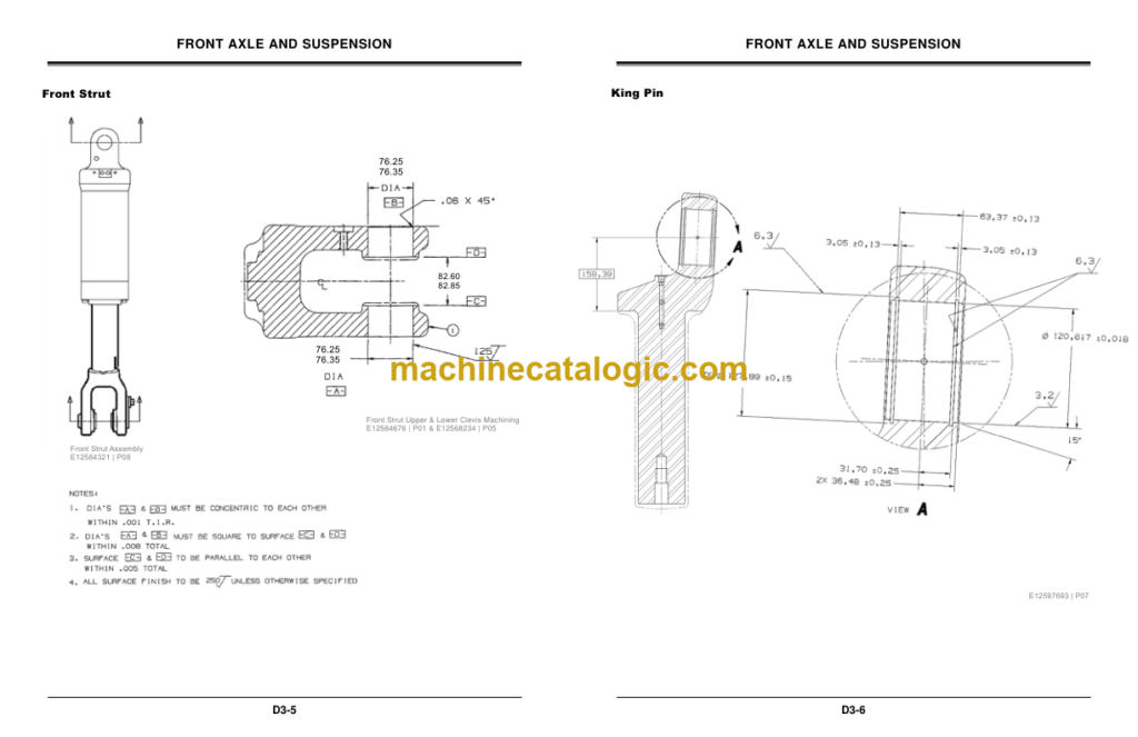 Hitachi EH1100, EH1100-3, EH1100-5 TS20014 Rigid Dump Truck Dimensions ...