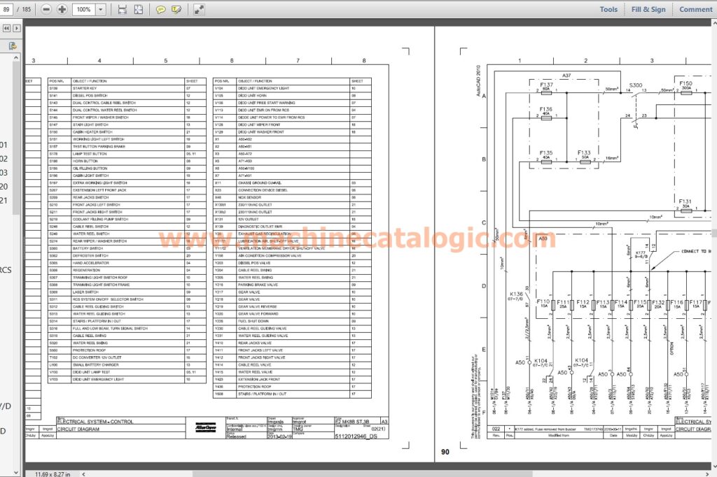 Atlas Copco Boomer E2 C Diagrams and Drawings (No. 8999 1844 00 ...