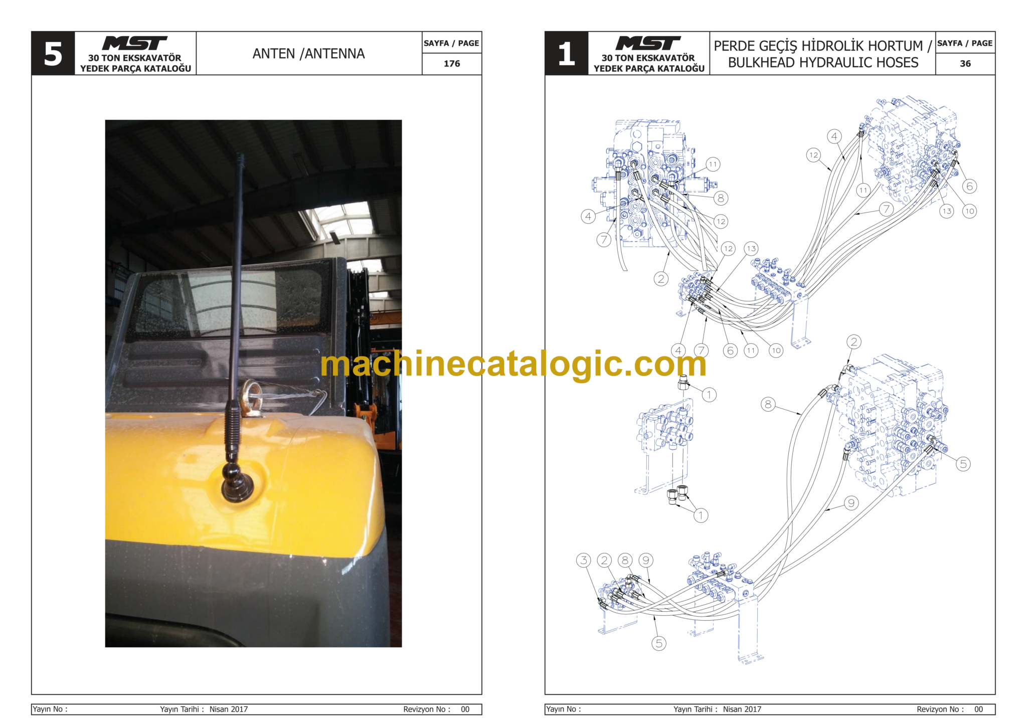 MST 30 Tons Excavator Spare Parts Catalogue (EN-TR) – Machine Catalogic