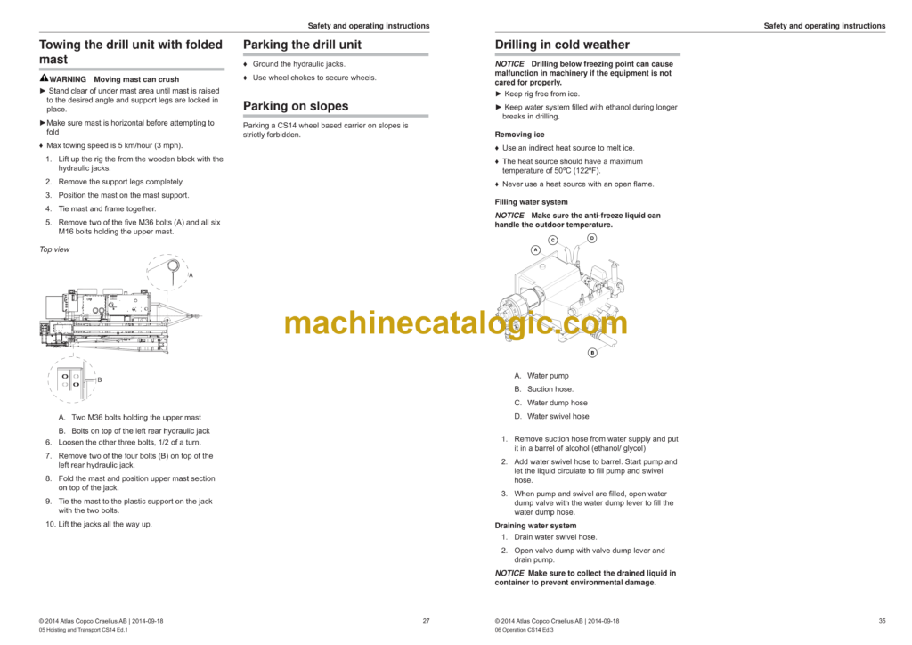 Epiroc Christensen CS14 Operation Manual