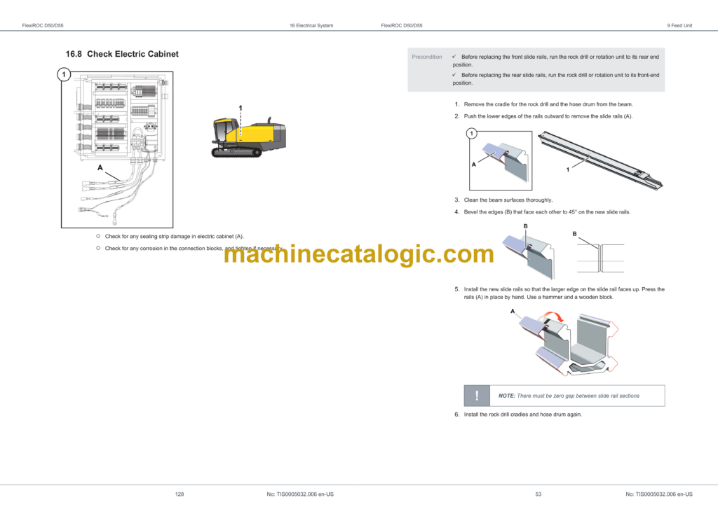 Epiroc FlexiROC D50 D55 Stage V (C13B) Maintenance Manual – Machine ...