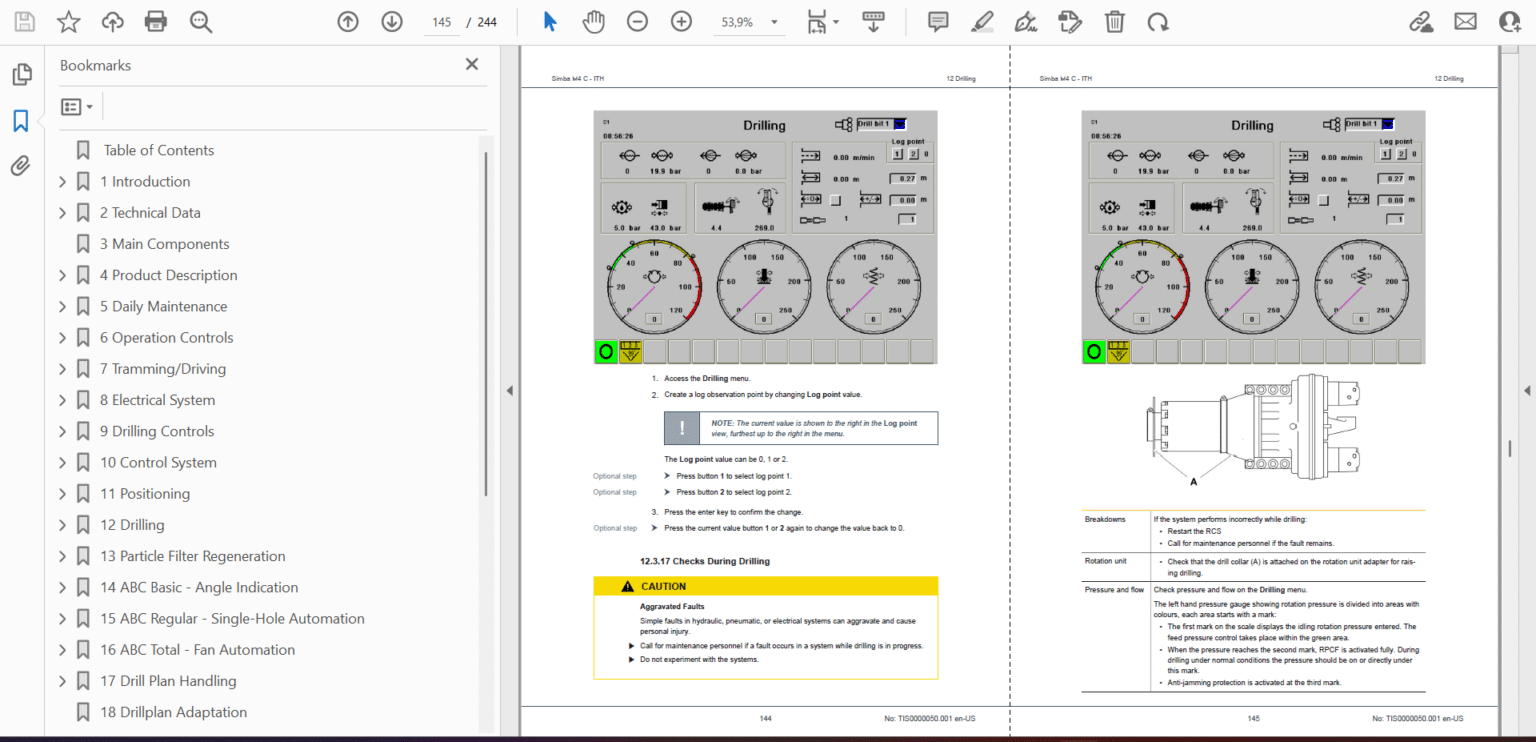 Epiroc Simba M4 C - ITH Operation and Maintenance Manual