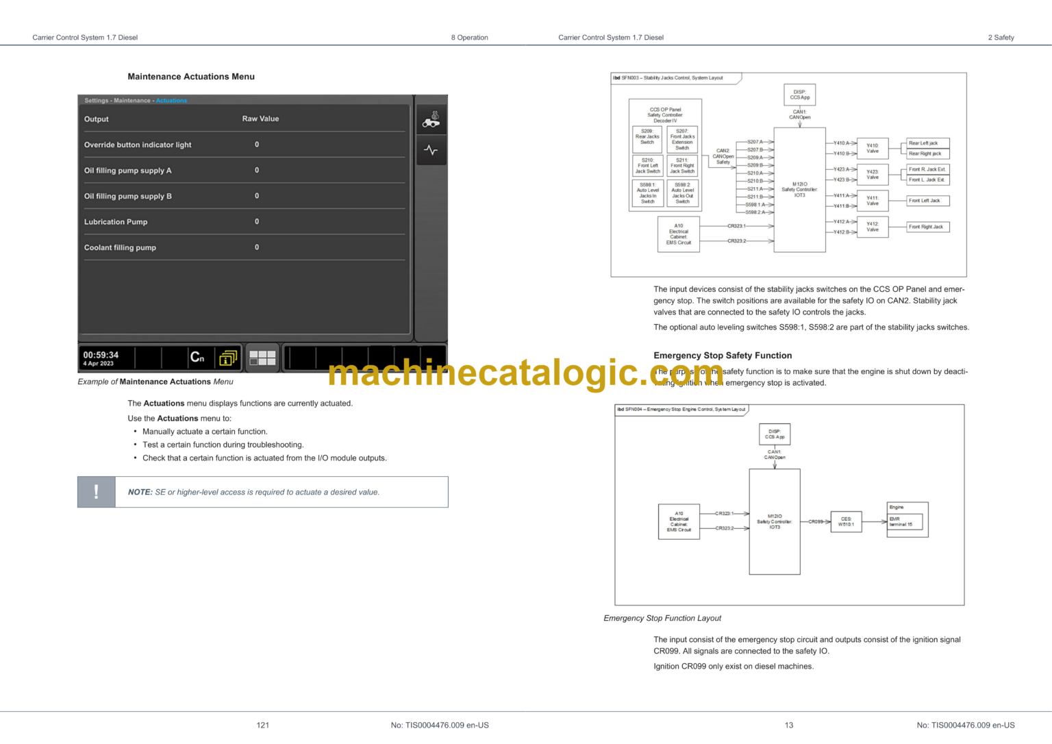 Epiroc Carrier Control System 1.7 Diesel Control System Manual ...