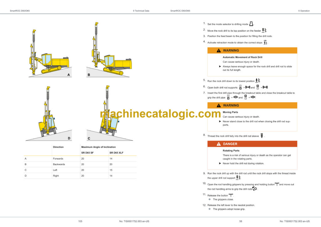 Epiroc SmartROC D60 D65 Tier 3 MK2 Operation Manual – Machine Catalogic