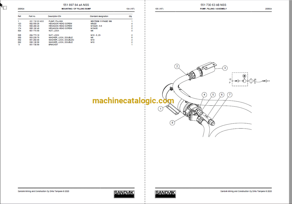 Sandvik DD321 Development Drill Rig Parts Manual – Machine Catalogic