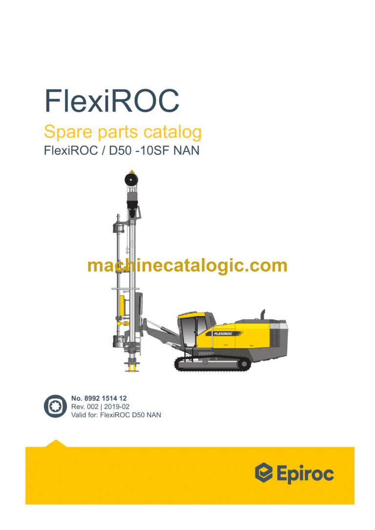 Epiroc FlexiROC D50 -10SF NAN Spare Parts Catalog – Machine Catalogic