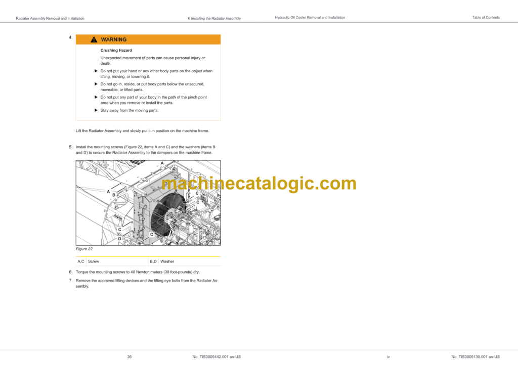 Epiroc Cabletec E Component Removal and Installation Instructions ...