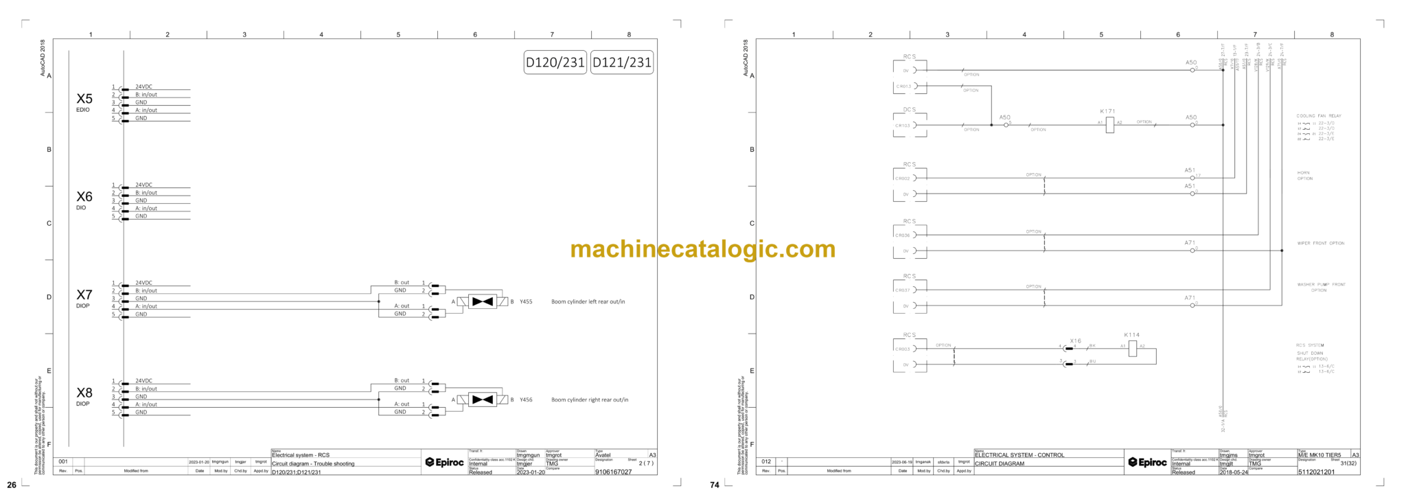 Epiroc Charging Rig Avatel Diagrams and Drawings Manual – Machine Catalogic