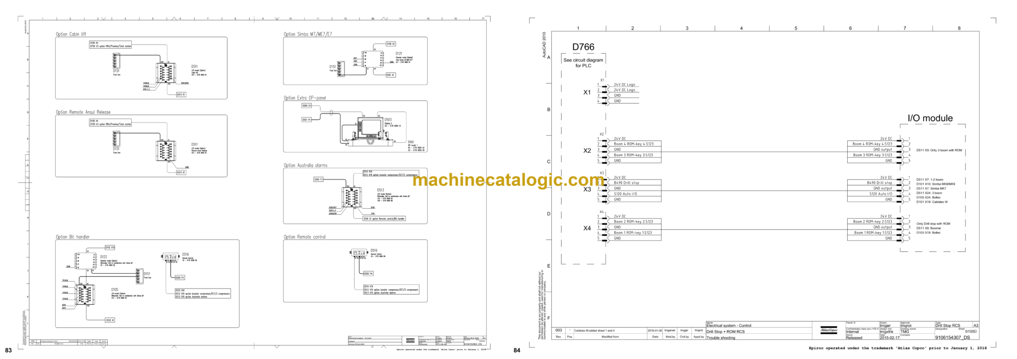 Epiroc Simba M6 C Diagrams and Drawings Manual – Machine Catalogic