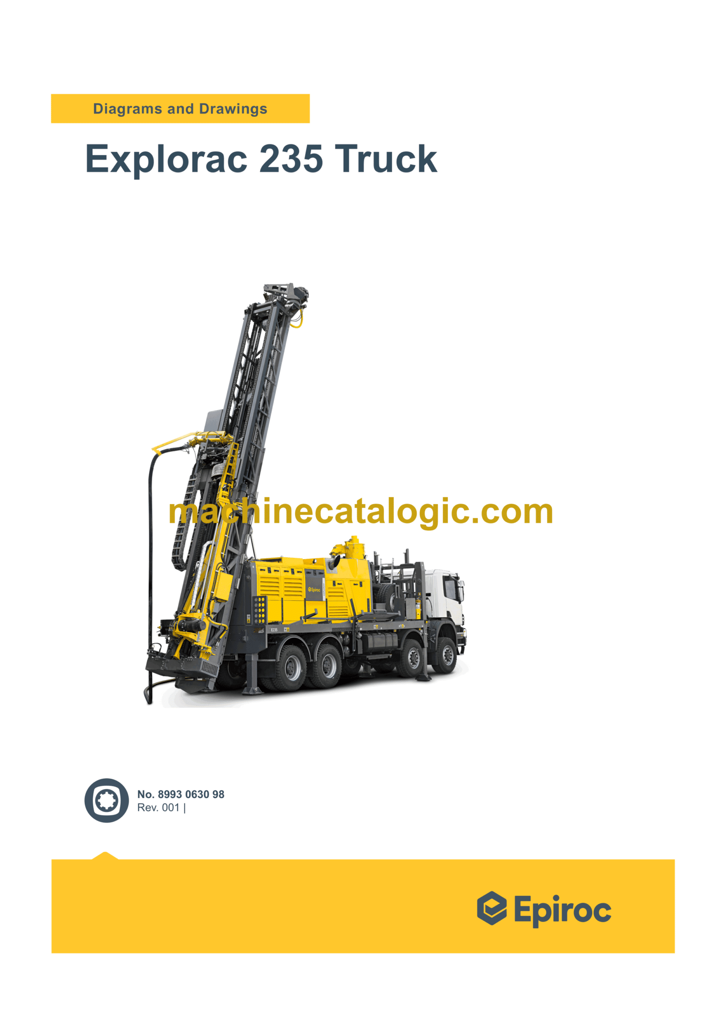 Epiroc Explorac 235 Truck Diagrams and Drawings Manual – Machine Catalogic