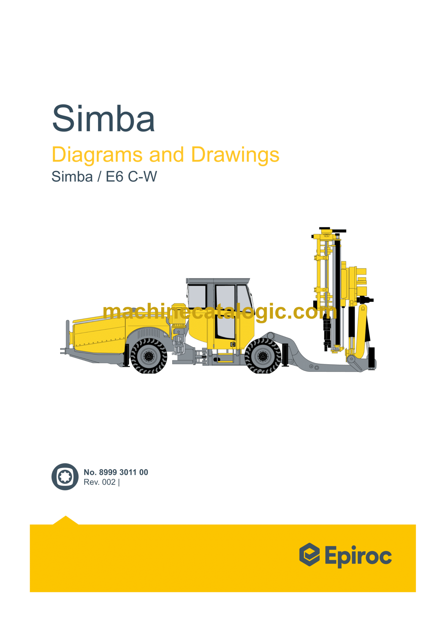 Epiroc Simba E6 C-W Diagrams and Drawings Manual – Machine Catalogic