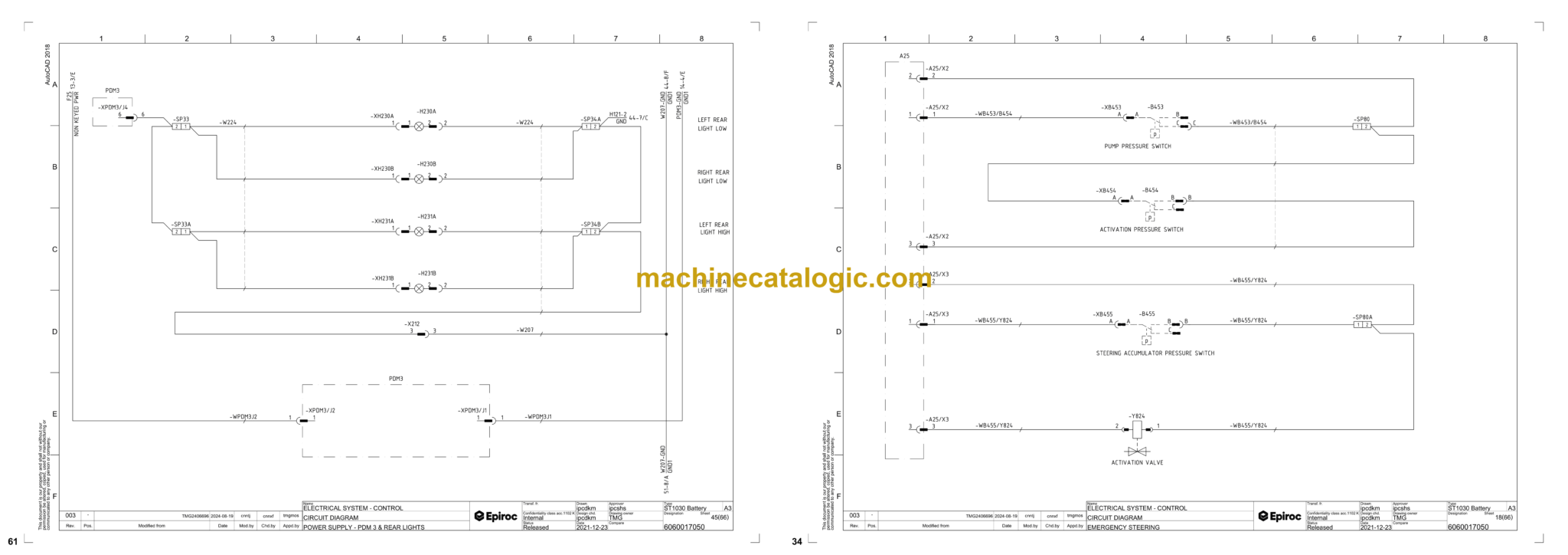 Epiroc Scooptram ST1030 Diagrams and Drawings Manual – Machine Catalogic
