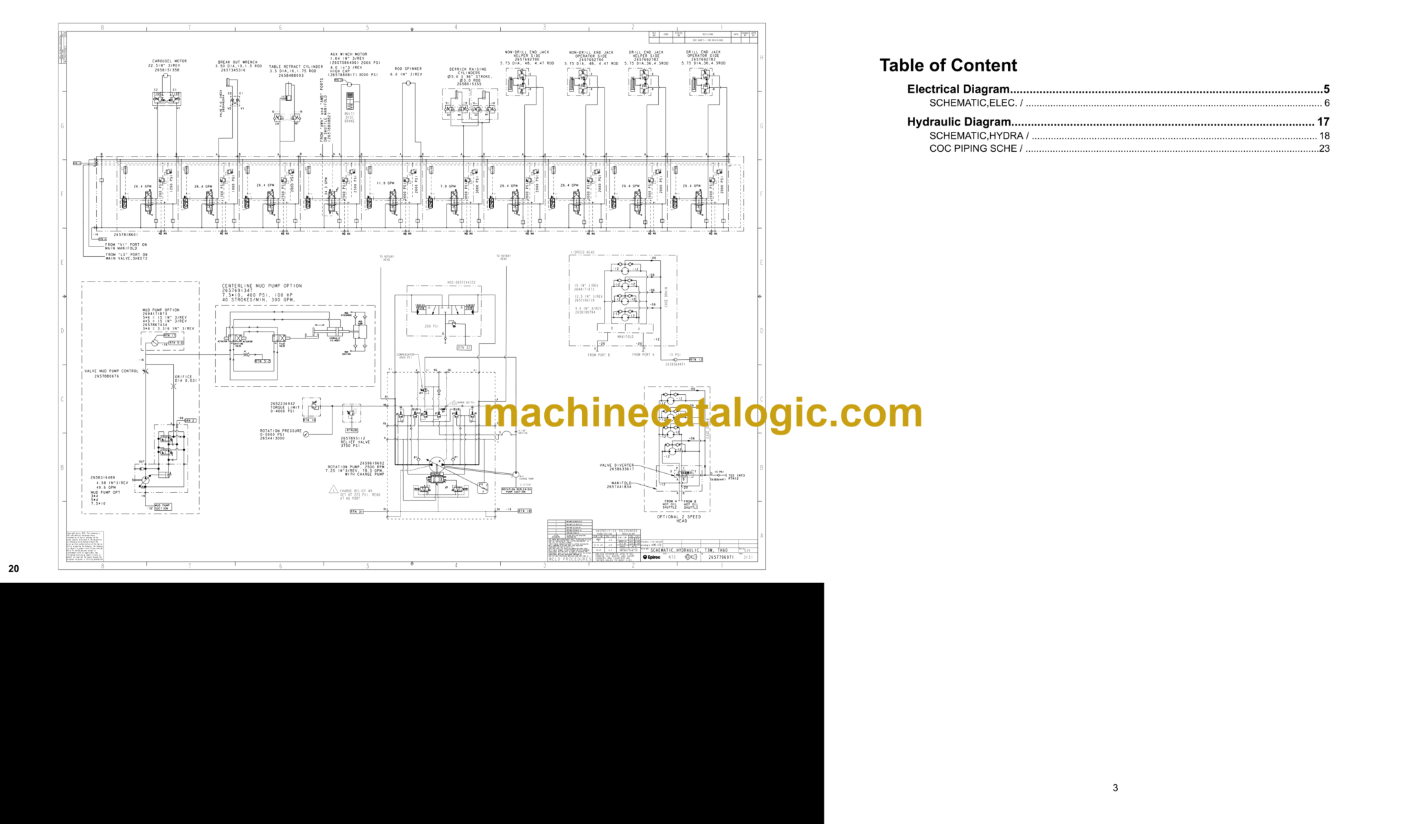 Epiroc Water Well TH60 Diagrams and Drawings Manual – Machine Catalogic