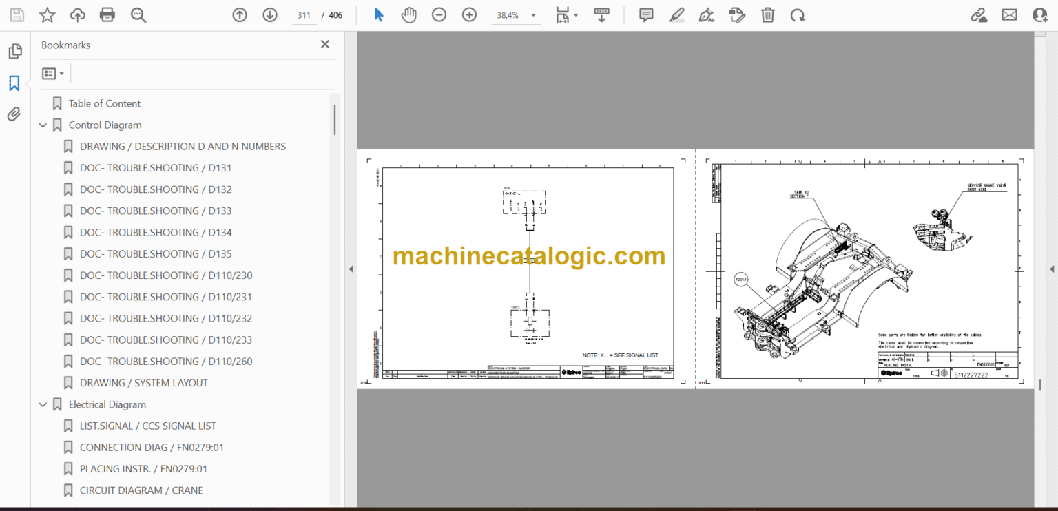 Epiroc Easer E10 S Diagrams and Drawings Manual