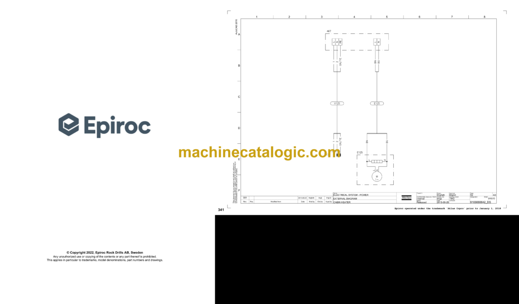 Epiroc Diamec Smart 6 M Diagrams and Drawings Manual – Machine Catalogic
