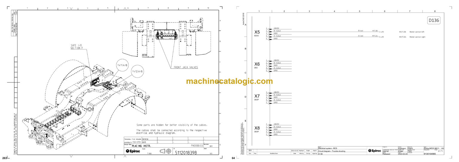 Epiroc Simba E60 S Diagrams and Drawings Manual