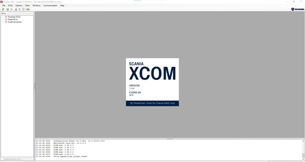 Scania XCOM Version 2.54.0 Diagnostic Tool – Machine Catalogic