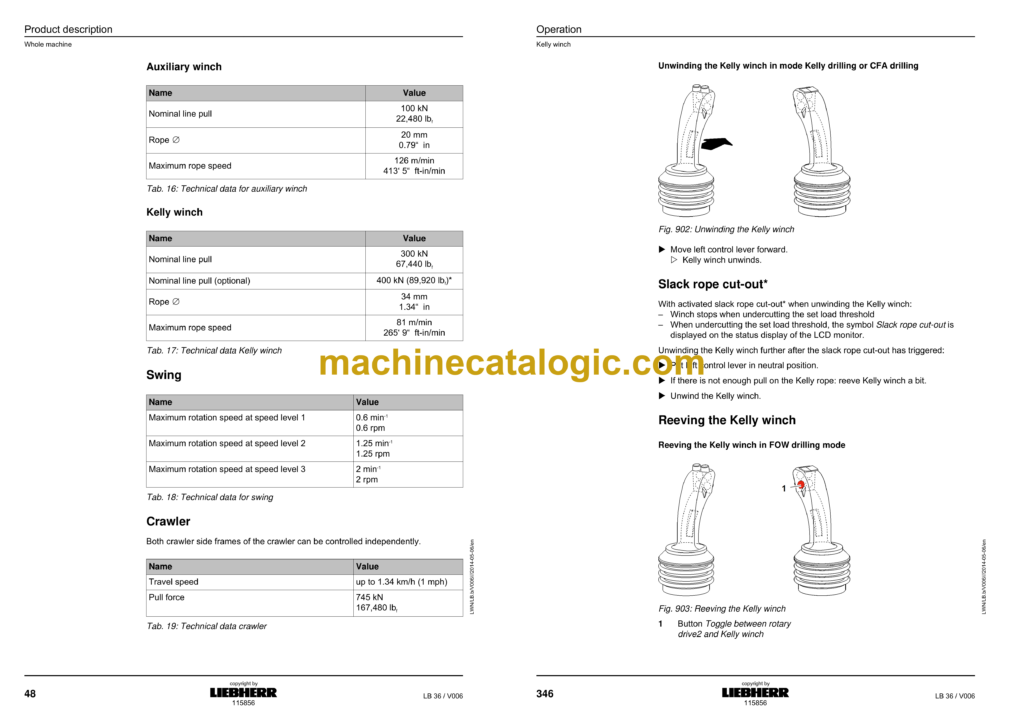 Liebherr LB36 Drilling Rig Operating Manual (115856) – Machine Catalogic